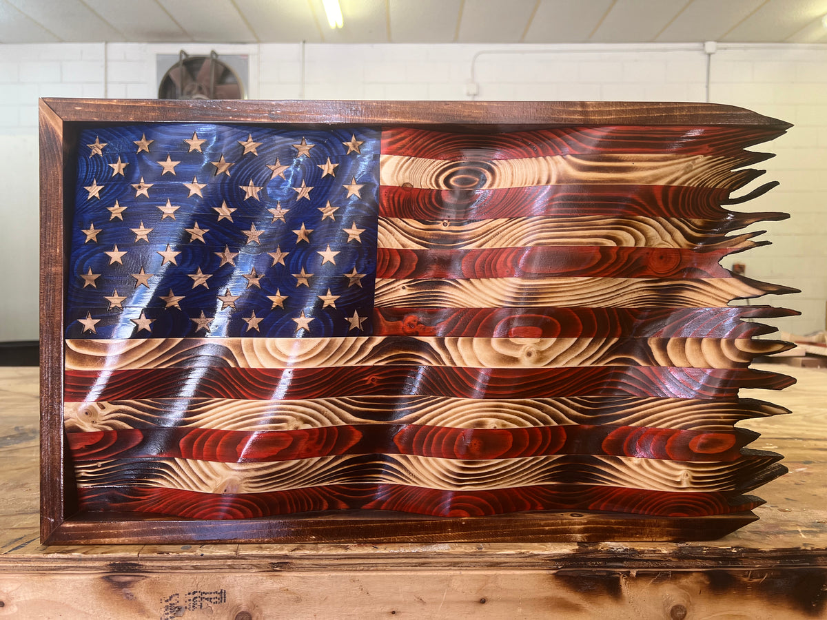 Tattered Edge Wavy Flag – Southern Sawdust